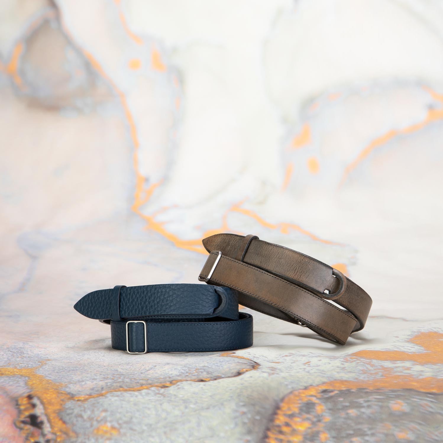 ORCIANI | Belts grey/brown decorated | MODEMOUR ♥