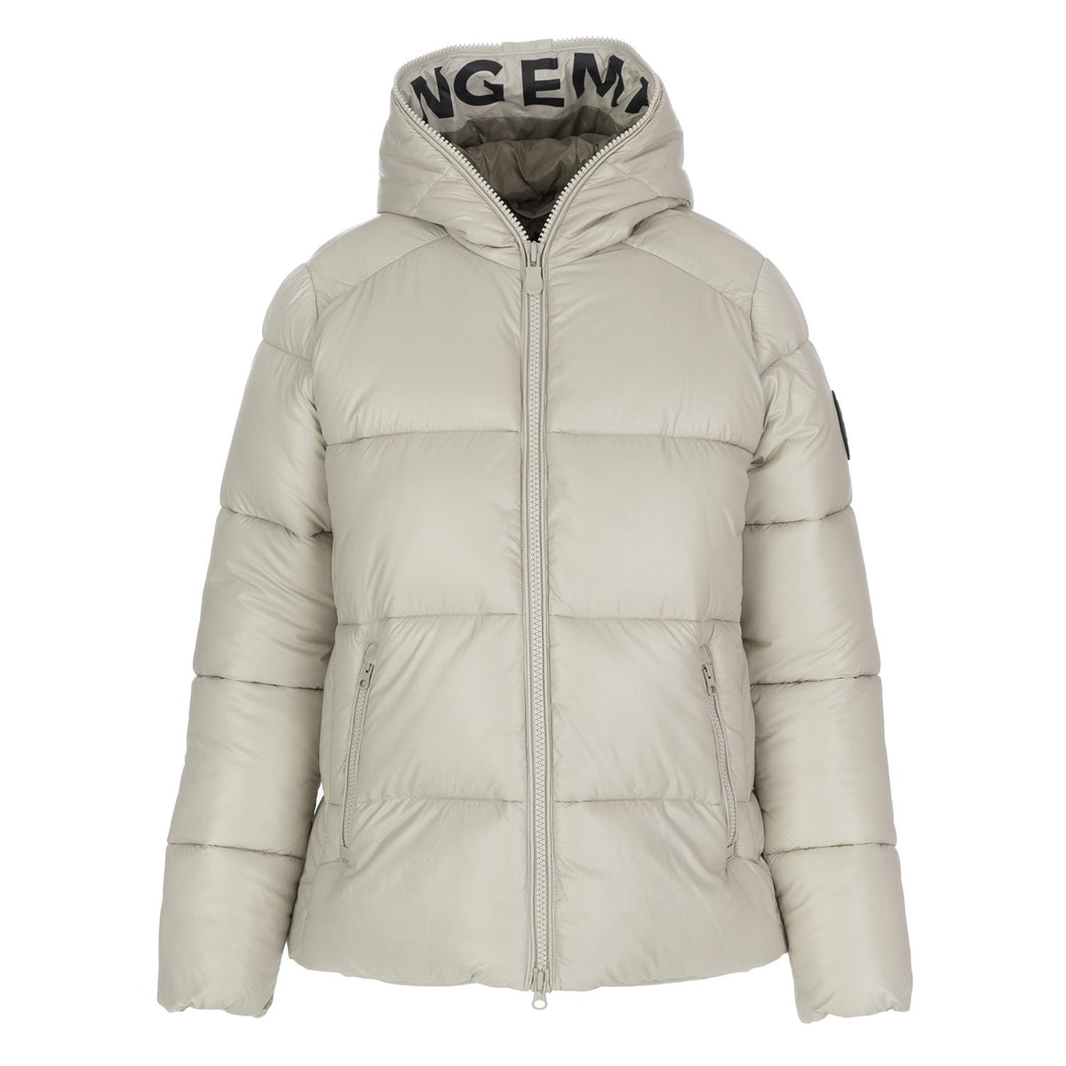 SAVE THE DUCK | Puffer jacket d38090w luck15 lois light grey | MODEMOUR ♥